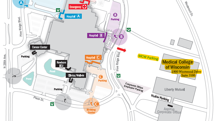 Central WI Campus Directions and Maps | Medical School | Medical ...